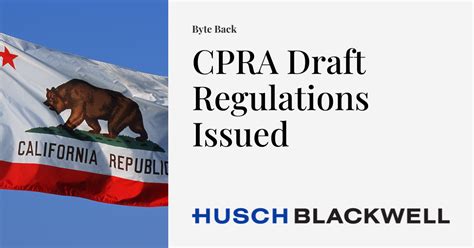 CPRA Draft Regulations Issued Byte Back