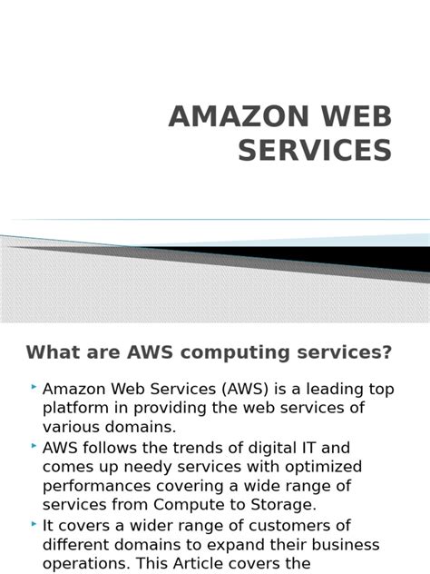 aws brief pdf amazon web services cloud computing
