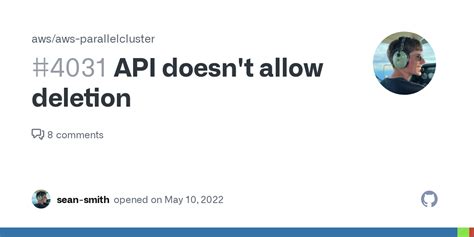 API Doesn T Allow Deletion Issue 4031 Aws Aws Parallelcluster GitHub