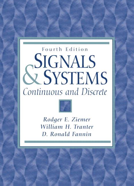 Solution Manual For Signals And Systems Continuous And Discrete 4 E 4th Edition Rodger E