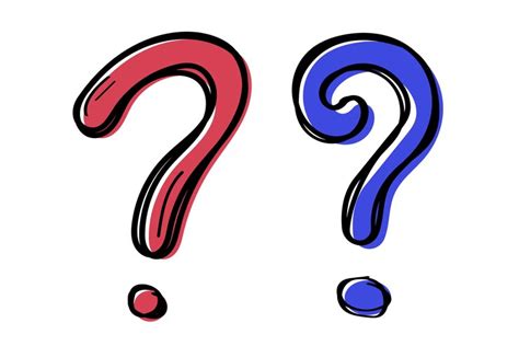 물음표 손으로 그린 낙서 채워진 선 무료 벡터