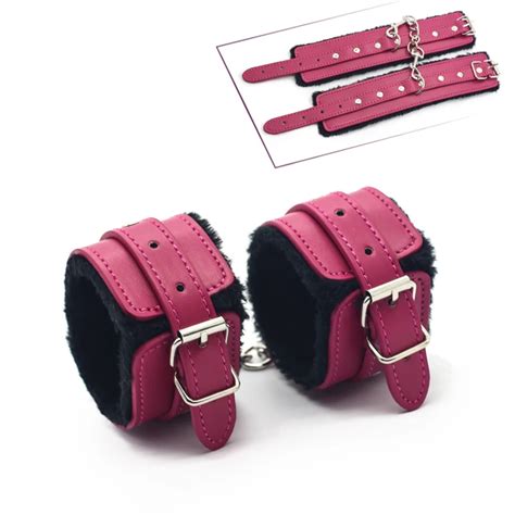 Adult Games Sex Toys For Couple Leather Aoft Handcuffs Bondage Restraint Fetish Kit Sex