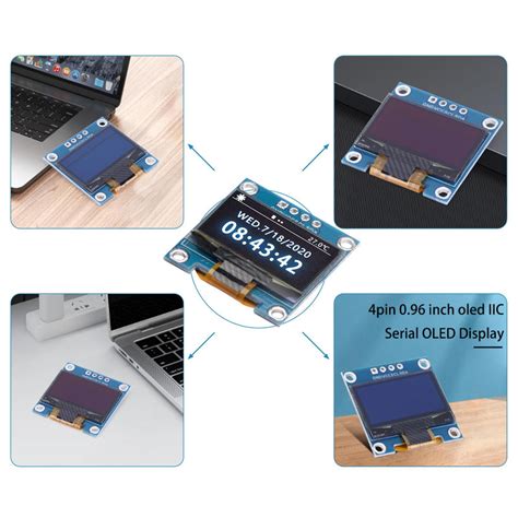 Heemol 3 Pieces 096 Inch Oled Display Module 128x64 Pixel Lcd Serial