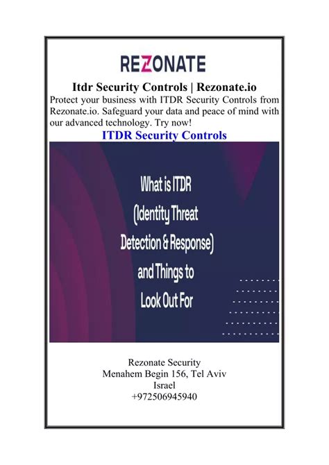 Ppt Itdr Security Controls Powerpoint Presentation Free Download Id 13057026