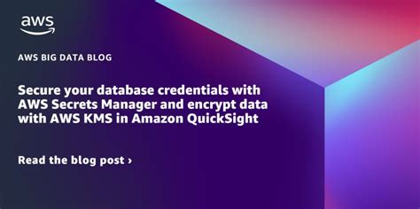 Aws Databases And Analytics On Linkedin Secure Your Database Credentials