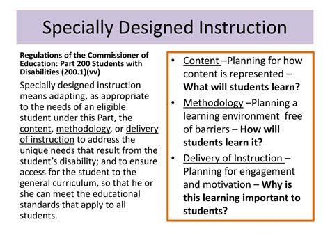 Ppt Specially Designed Instruction Powerpoint Presentation Free