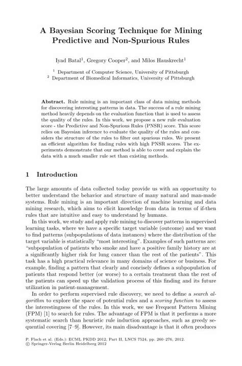 pdf lnai 7524 a bayesian scoring technique for mining · a
