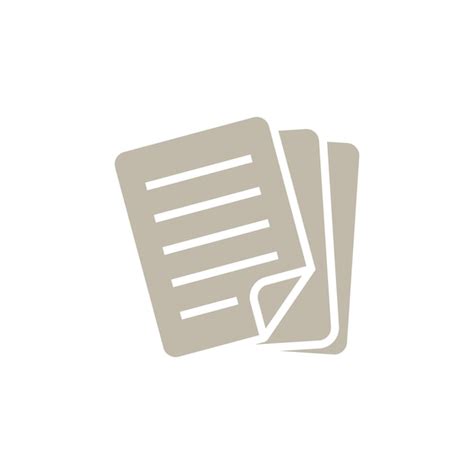 Premium Vector Paper Sheet Document Icon Vector Template