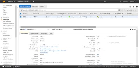 aws create windows server 2016 instance using ec2 ~ saaction things i