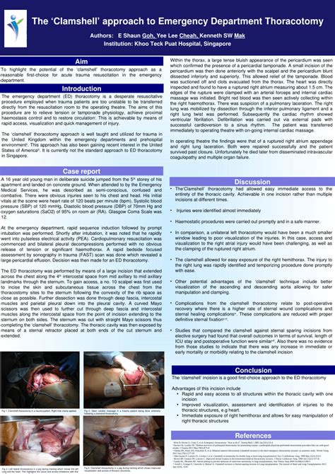 Pdf The Clamshell Approach To Ed Thoracotomy