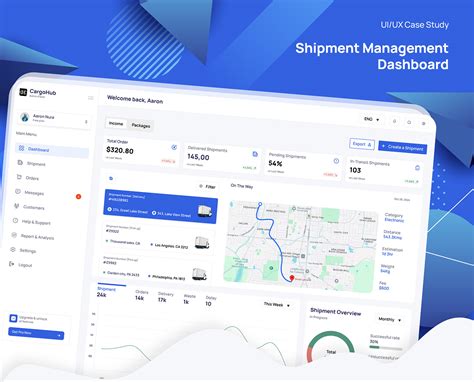 Shipment Management Dashboard Ui Ux Case Study Behance