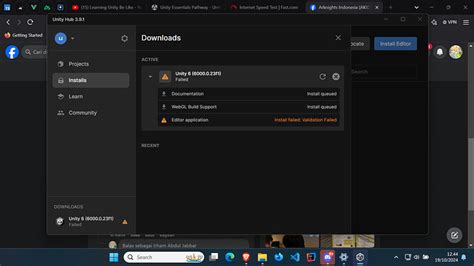Install Failed Validation Failed In Unity 6 Unity Engine Unity