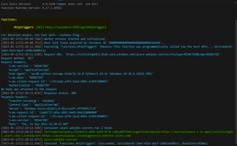 Where To See Logs Of Print Statements Used In Python Azure Function