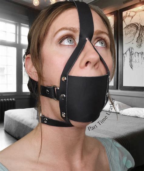 Panel Gag Harness Leather Silicone Ball Mature Etsy New Zealand