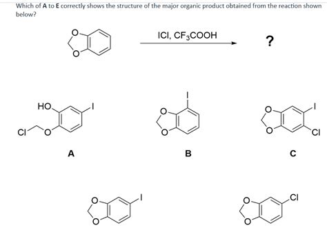 Solved Which Of A To E Shows The Structure Of The
