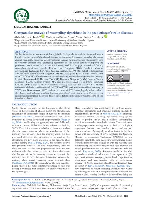 Pdf Comparative Analysis Of Resampling Algorithms In The Prediction
