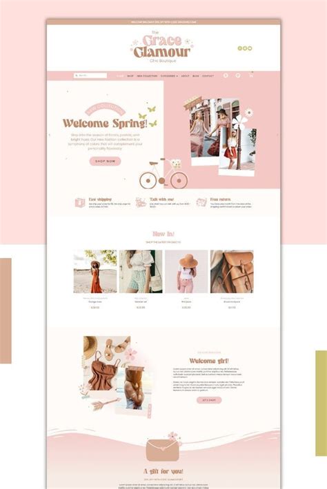 Grace Woocommerce Template Wordpress Ecommerce Elementor Pro Templates