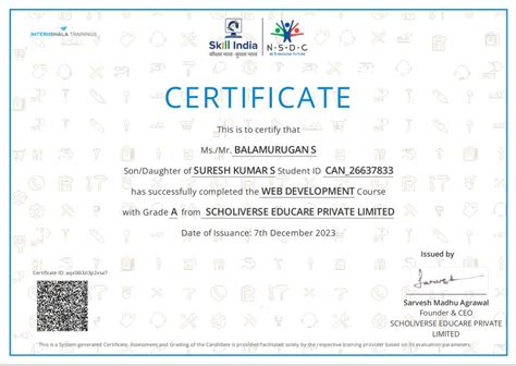 Completed Web Development Course With Skills In Html Css Javascript