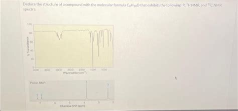 Solved Deduce The Structure Of A Compound With The Molecular