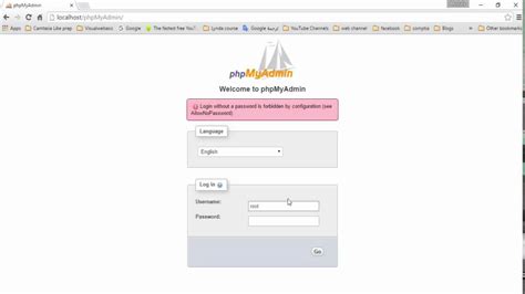 Error PhpMyAdmin Login AllowNoPassword Error Solved YouTube