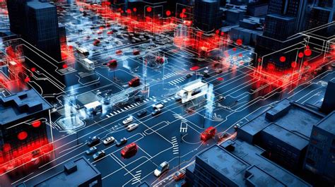 premium ai image autonomous vehicle sensors scanning crowded urban