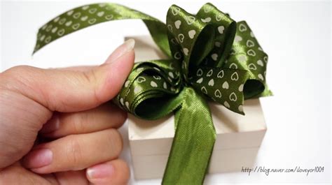 간단한 선물포장 방법 리본 예쁘게 묶는법 네이버 블로그