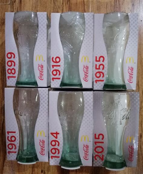 Coca Cola Mcdo 2015 Glass Collection Set Of 6 Hobbies And Toys
