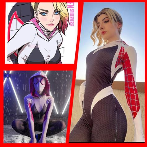 Halloween Spider Gwen Stacy Spider Man Cosplay Costumes For Etsy
