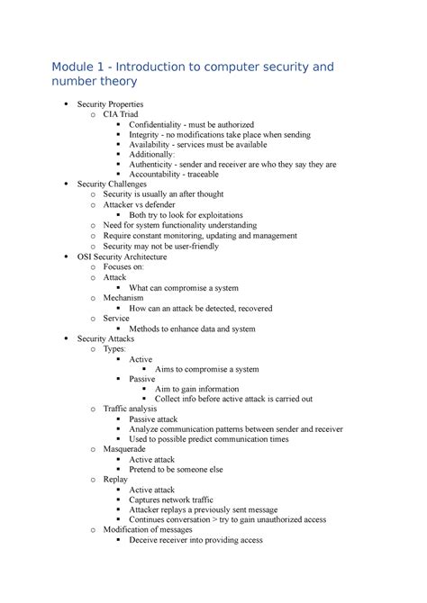 Information And Computer Security Module 1 Introduction To Computer