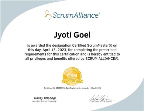 jyoti goel on linkedin i m happy to share that i ve obtained a new certification certified scrum…