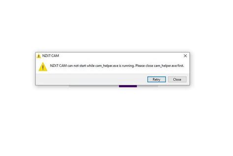 help nzxt cam can not start while cam helper exe is running help r nzxt
