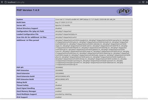 Connection Between Php 74 And Mysql Mariadb Under Ubuntu Kali Linux