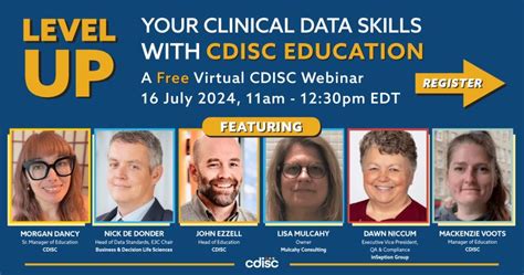 Cdisc On Linkedin Join Cdisc For A Comprehensive Webinar Exploring Your Diverse Training…