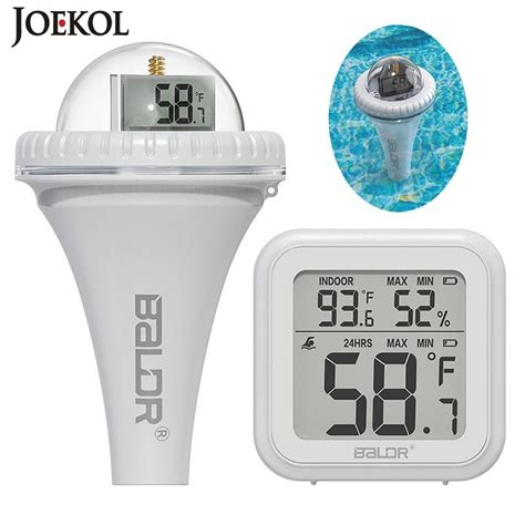 Baldr Wireless Pool Thermometer Floating Pool Thermometer Easy To Read