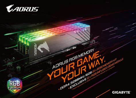 Gigabyte Releases Aorus RGB Memory With Dummy Kits