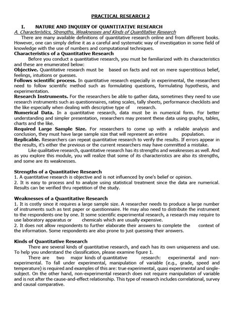 1 2 pr2 nature and inquiry of quantitative research writes a research