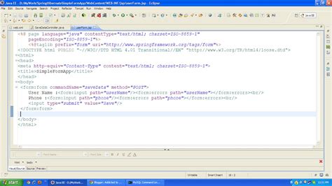 Working With Simple Form Controller Using Spring And Hibernate Addicted