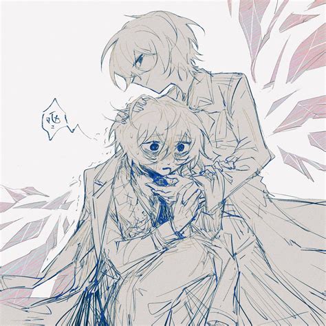 尾指指证 On Twitter ⚠️42剧透注意，捏造李箱水仙注意 衣服参考4 48最后？？？声音演出时的对应cg。 太痛苦以至于