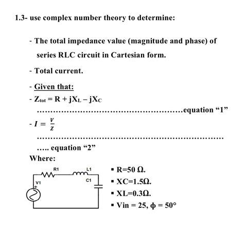 Solved Use Complex Number Theory To Determine The Chegg
