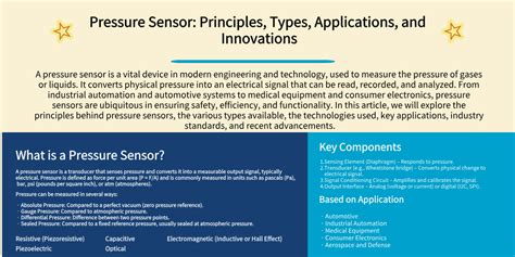 Pressure Sensor Principles Types Applications And Innovations Winsen Pressure Sensor Solution