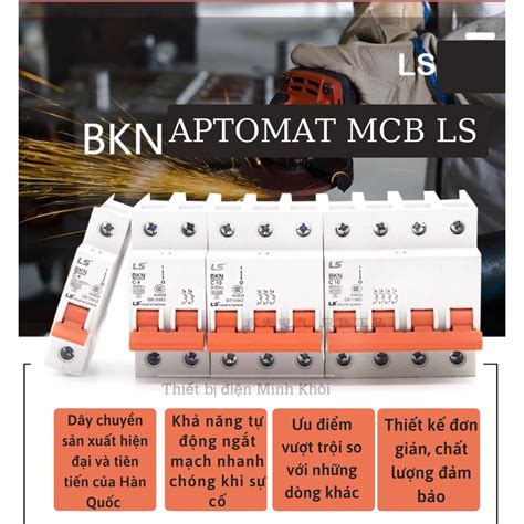 Cầu Dao Tự Động Chống Giật Aptomat Ls Mcb Át Tép Cầu Dao Điện Aptomat 1 Pha 2 Pha 3 Pha Áp Tô