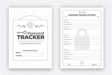 Password Tracker Log Book Layout Graphic By Subratapaul · Creative Fabrica