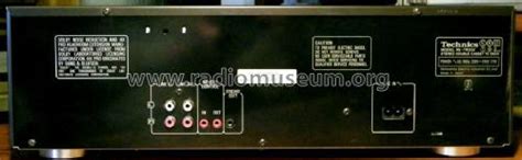 Stereo Double Cassette Deck RS TR232 R Player Technics Brand Radiomuseum Org