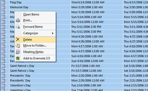 Words Of Wisdom From The Elder Blog Archive Cleaning Out Old Calendar Entries In Outlook