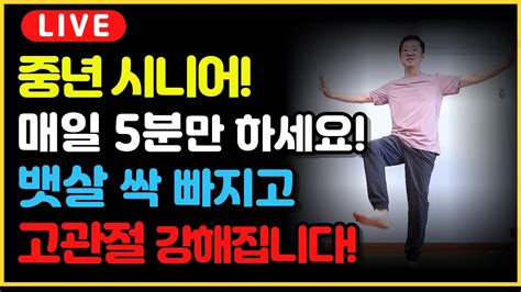 걷기대신 해보세요 뱃살 싹 빠지고 고관절 엄청 강해지고 좋아져요 중년 시니어 다이어트 근력 유산소 운동 Youtube