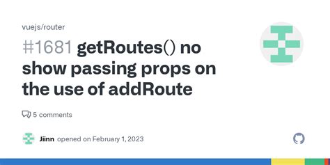 getroutes no show passing props on the use of addroute · issue 1681