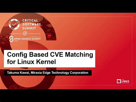 Free Video Config Based Cve Matching For Linux Kernel From Linux