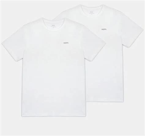 Nepa 24ss 공용 데일리 패키지 티셔츠 2ea 7kg5360