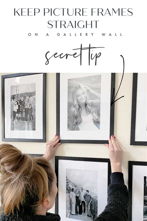 How To Fix A Crooked Picture Frame On A Gallery Wall For Good Picture Gallery Wall Picture