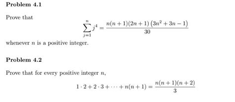 solved problem 4 1 prove that n n n 1 2n 1 3n2 3n